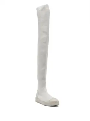 Fabiana Filippi Thigh-high Canvas Boots - Grey