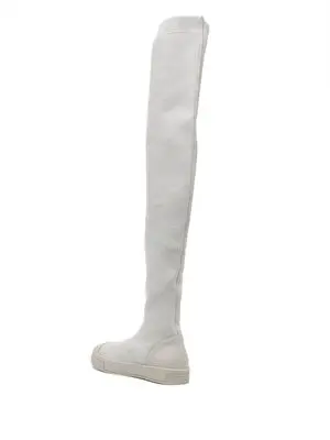 Fabiana Filippi Thigh-high Canvas Boots - Grey