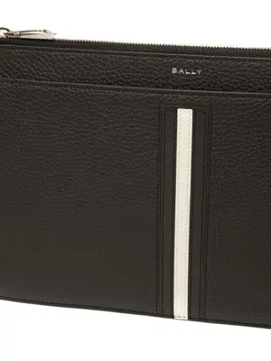 Bally Ribbon Zipped Leather Envelope Wallet