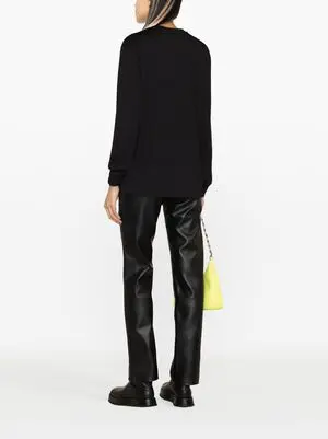 MSGM Logo-print Cotton T-shirt - Black