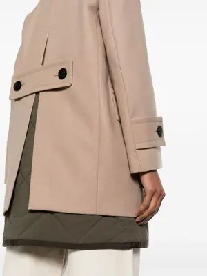 Sacai Melton Layered Wool Coat