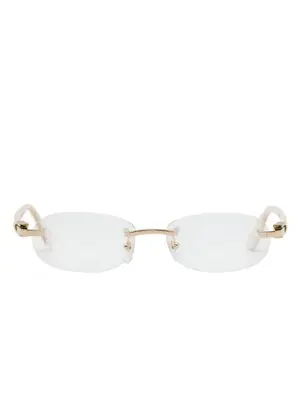 CARTIER Rectangle-frame Glasses - White