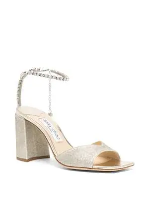 JIMMY CHOO Saeda 85mm Leather Sandals