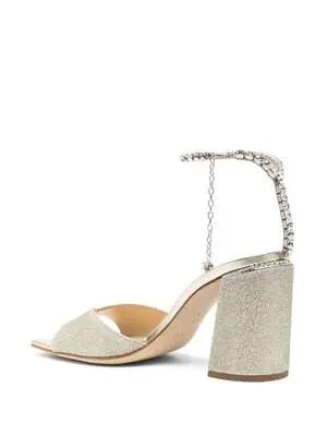 JIMMY CHOO Saeda 85mm Leather Sandals