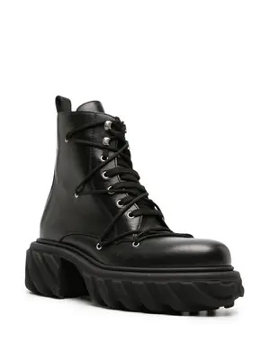 Off-White Tractor Motor Leather Boots