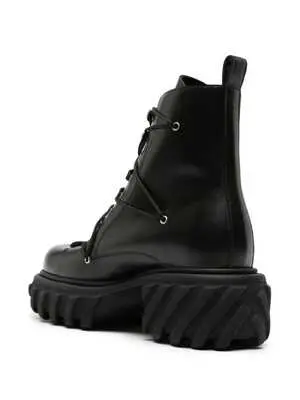 Off-White Tractor Motor Leather Boots