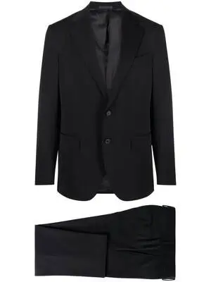 Caruso Norma Single-breasted Wool Suit - Blue