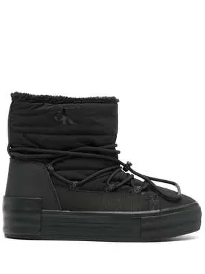 Calvin Klein Drawstring Platform Ankle Boots