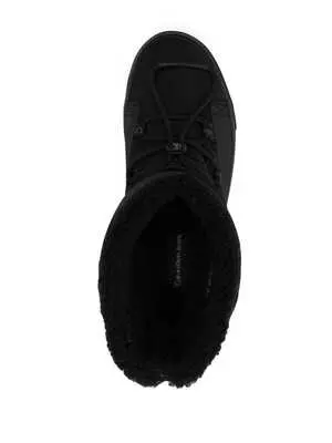 Calvin Klein Drawstring Platform Ankle Boots