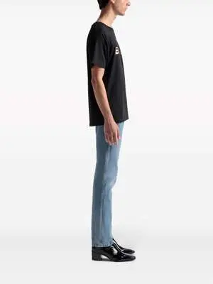 Bally Metallic-logo Cotton T-shirt - Black