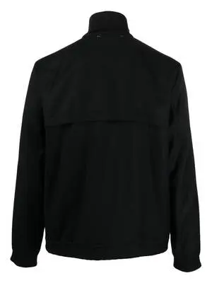 Paul Smith Ribbed-collar Jersey-texture Bomber Jacket