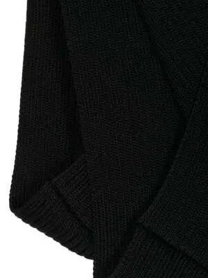 JULIUS Ribbed Circular-design Scarf