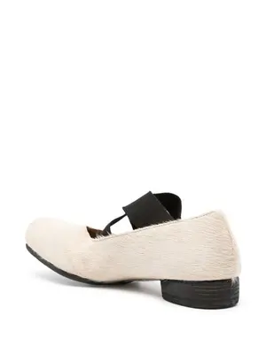UMA WANG Square-toe Ballerina Shoes - Neutrals