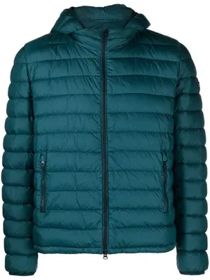 Paul & Shark Save The Sea Hooded Padded Jacket - Blue