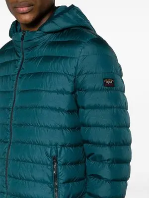 Paul & Shark Save The Sea Hooded Padded Jacket - Blue