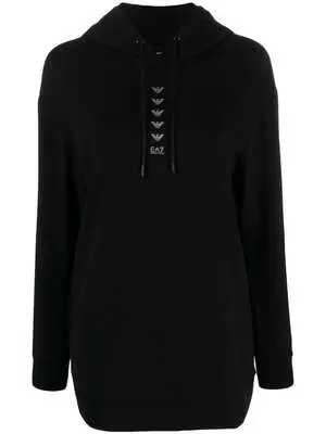 Emporio Armani Drawstring Sweatshirts Hoodies For Women