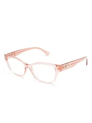 Versace Medusa Plaque Cat-eye Glasses - Pink