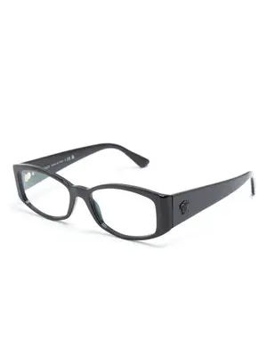 Versace Medusa-motif Rectangle-frame Glasses