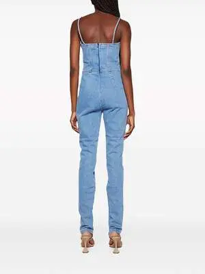 Magda Butrym Denim Bustier Jumpsuit