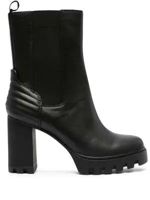 Calvin Klein 90mm Quilted-panel Leather Platform Boots