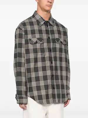 1989 STUDIO Logo-print Checked Cotton Shirt