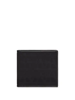 Valentino Garavani Toile Iconographe Bi-fold Wallet - Black