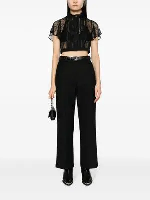 Sandro Straight-leg Tuxedo Trousers