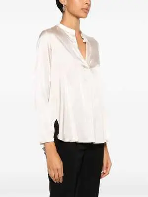 BLANCA VITA V-neck Silk Blouse