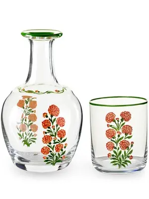 CABANA Murano Glass Bedside Set - Neutrals