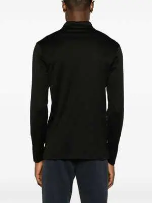 Paul & Shark Logo-plaque Cotton Polo Shirt - Black