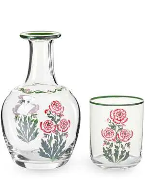 CABANA Murano Glass Bedside Set - Neutrals