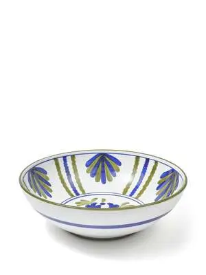 CABANA Blossom Ceramic Salad Bowl - Blue