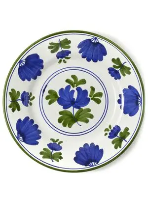 CABANA Blossom Ceramic Dessert Plate - Blue