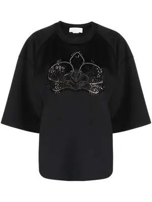 GENNY Crystal-embellished T-shirt