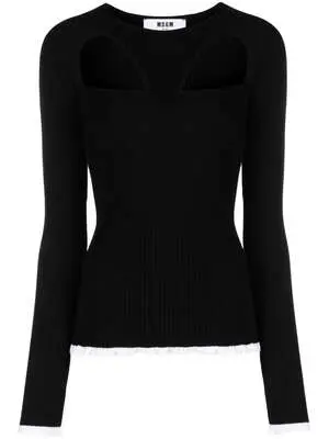 Msgm Cut Out Sweaters For Women
