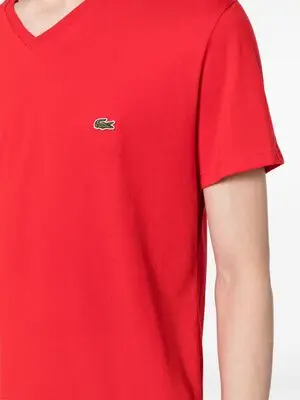 Lacoste Logo-embroidered Cotton T-shirt