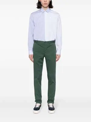 Lacoste Mid-rise Slim-cut Trousers - Green