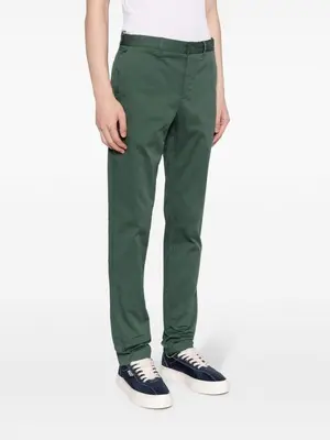 Lacoste Mid-rise Slim-cut Trousers - Green