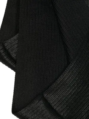 JULIUS Ribbed Circular-design Scarf