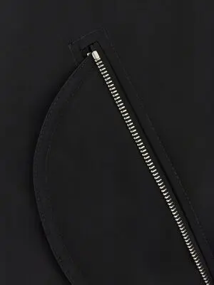 Off-White Zip-up Bomber Jacket - Black