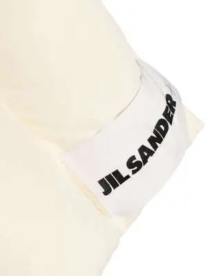 JIL SANDER Logo-patch Padded Scarf - White
