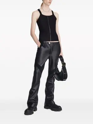 DION LEE Panelled Leather Trousers
