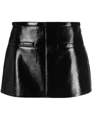 COURREGES High-shine Mini Skirt