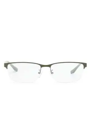 Emporio Armani Rectangle-frame Eyeglasses - Green