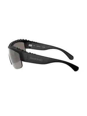 SWAROVSKI Pavé Crystal-embellished Sunglasses - Black