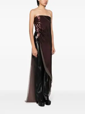 Rick Owens Luxor Sequin Top - Brown