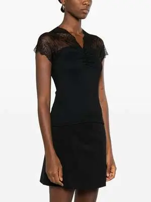 Maje Lace-trim Top