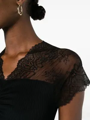 Maje Lace-trim Top