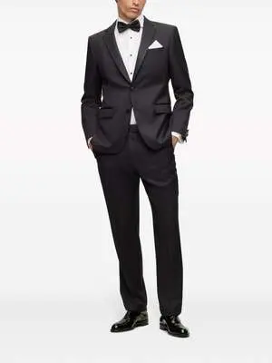 BOSS Huge Slim-fit Tuxedo Jacket - Black