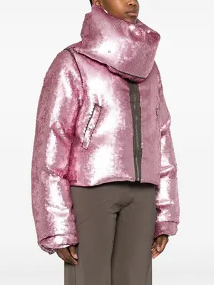 Rick Owens Sequin-embellished Puffer Jacket